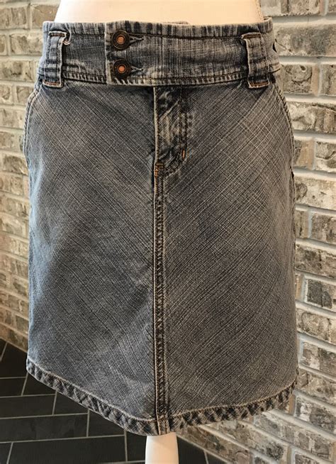 Vintage Gap Denim Jeans Mini Skirt A Line Size 6 Ebay
