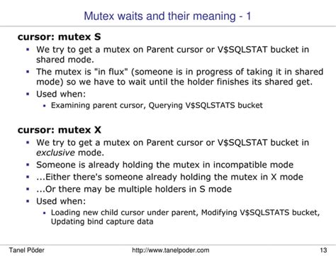 Oracle Latch And Mutex Contention Troubleshooting Ppt