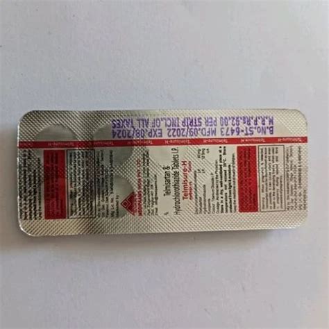 Telmisartan Hydrochlorothiazide Tablets Ip At Rs 890box