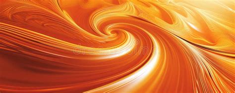 Abstract Orange Swirl Pattern With Dynamic Motion And Glowing Light