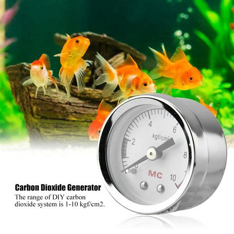 이산화탄소 수족관 물고기 탱크 압력 게이지 Co2 공기 게이지 Diy 홈 공기 압력 수족관 Diy Co2 테이블co2 장비
