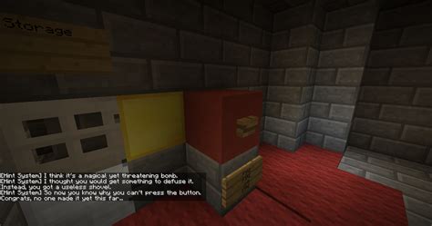 Don T Press The Button Minecraft Map