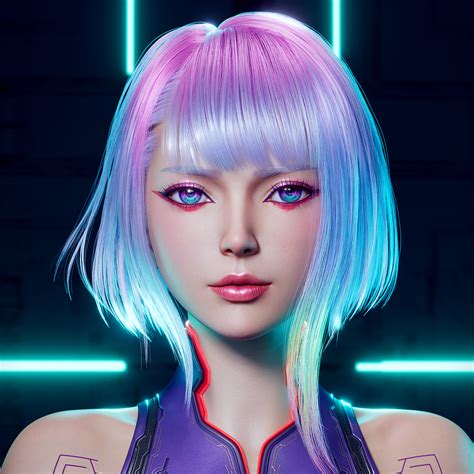 Lucy 3d Character In Cyberpunk Behance
