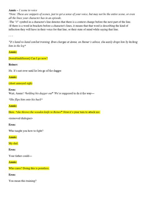 Annie Script Pdf