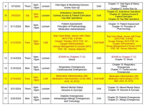 Class Full 2024 Spring Emt Original Course Colonie Ems