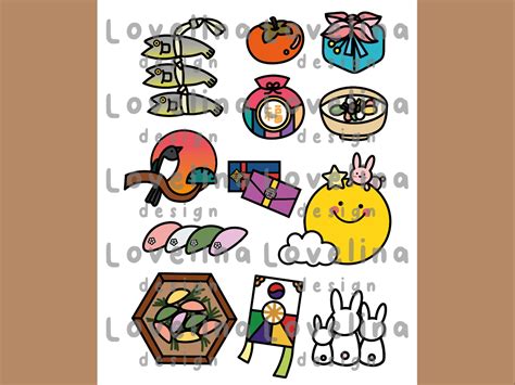 명절 아이콘 러브리나디자인