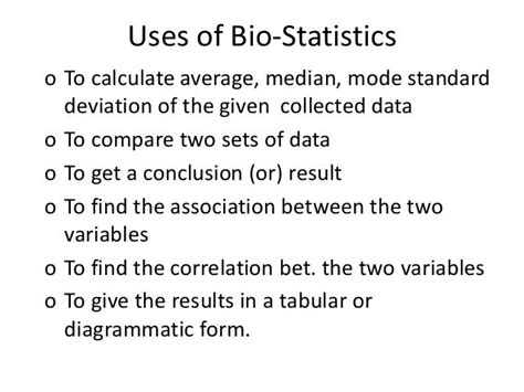 Biostatistics