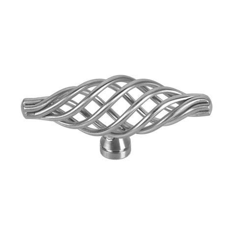 Siro Designs Provence Fine Brushed Stainless Steel Novelty Cabinet Knob