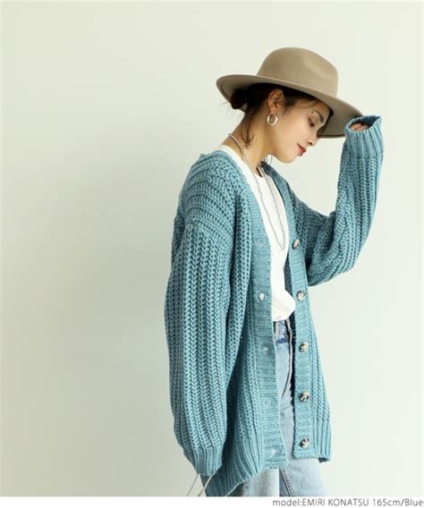 Coca（coca）（コカ）の「新色登場／／ざっくりオーバーサイズニットカーディガン（カーディガンボレロ）」 Wear