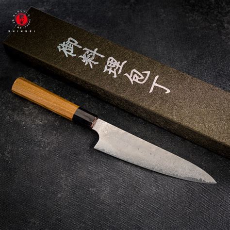 Promo Japanese Artisan Knife Hatsukokoro Ginyo Gin3 Damascus Petty