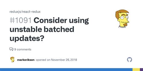 Consider Using Unstable Batched Updates Issue 1091 Reduxjs React