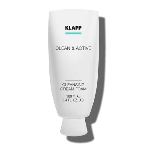 KLAPP CLEAN&ACTIVE Cleansing Cream Foam 100ml | Clean & Active | KLAPP ...