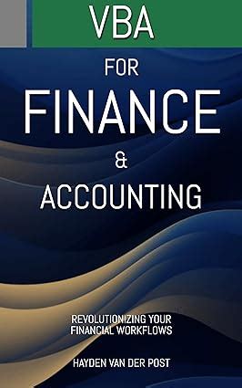 Download VBA For Finance Accounting Revolutionizing Your Financial Workflows EBook Torrent