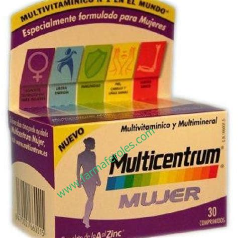 Multicentrum Mujer 30 Comprimidos Multivitamínico Y Multimineral