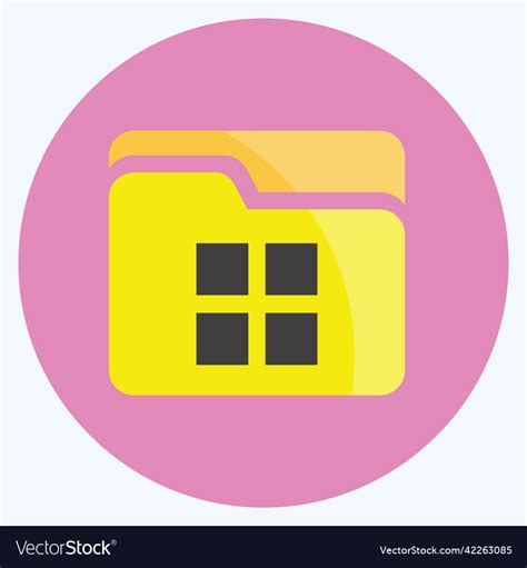 Icon File Manager Suitable For Mobile Apps Symbol Vector Image