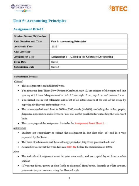 5038 Assignment 1 Brief Updated Pdf Accounting Generally Accepted