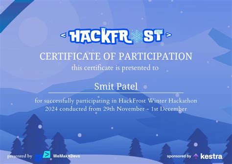 Smit Patel On Linkedin Hackathon Wemakedevs Kestra Networking Webhosting Cloudcomputing