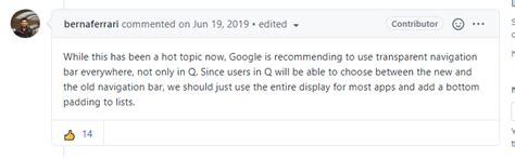Flutter Still Doesn T Support Modern Android Q Style Render Behind Navbar Styling Issue