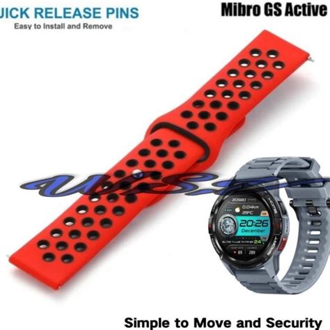 Jual Tali Jam Mibro Gs Active Strap Nike Volt Band Silicone Rubber Acc 2807t Shopee Indonesia