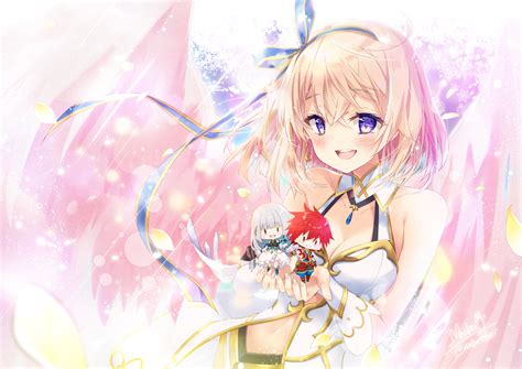 Airis Eleanor And Protagonist Shironeko Project Drawn By Mocha