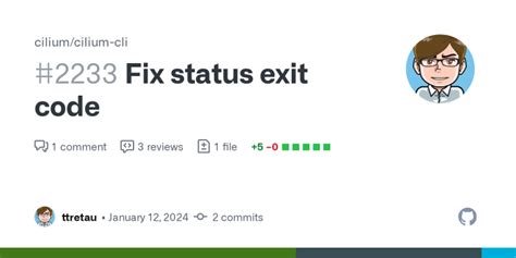 Cilium On Linkedin Fix Status Exit Code By Ttretau · Pull Request 2233 · Ciliumcilium Cli