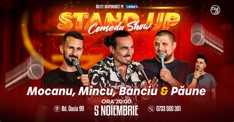 Bilete Stand Up Comedy cu Mocanu Mincu Banciu Florentin Păune la