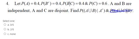 Solved Let P A P Bº P B C Chegg com