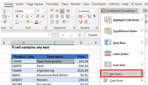 Условное форматирование если ячейка содержит какой либо текст Excel