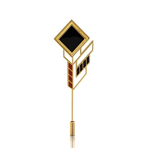 Tilted Square Gold Huwa Designs