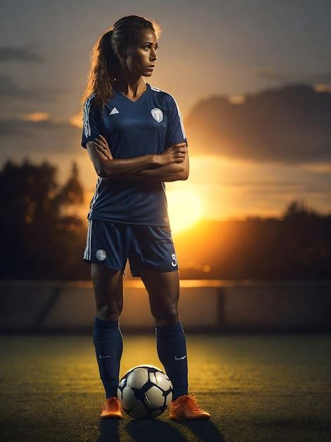 Premium Ai Image Honoring Women Soccer Players Ai Generated