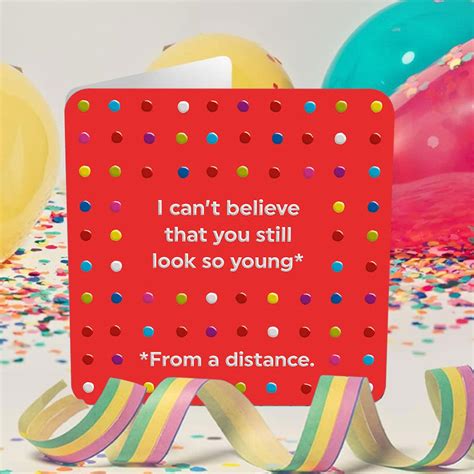 Look So Young From A Distance Birthday Card Brainbox Candy Outer