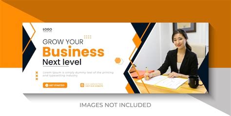 기업 비즈니스 디지털 마케팅 소셜 미디어 페이스 북 표지 템플릿 회의장 프리미엄 벡터