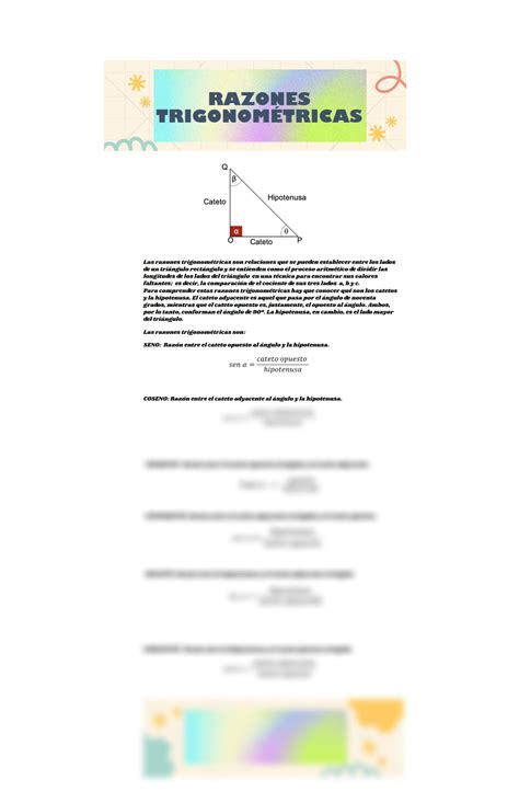 SOLUTION Razones Trigonom Tricas Studypool