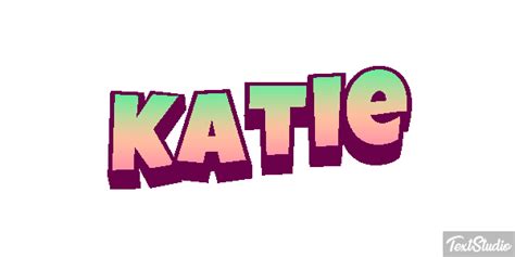 Katie Name Animated  Logo Designs