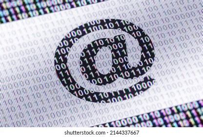 Email Icon Display Binary Code Array Stock Illustration