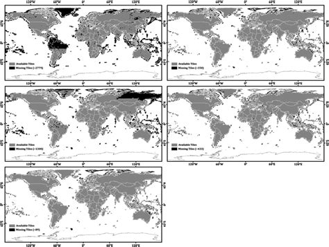 Spatial Coverage Of The Five Gls Data Download Scientific Diagram
