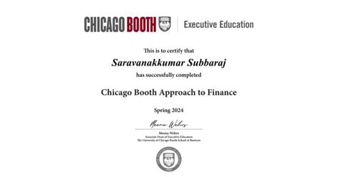 saravan subbaraj on linkedin chicago booth approach to finance