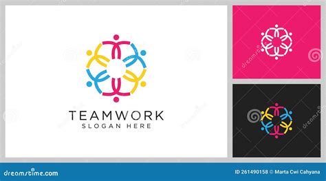 Teamwork People Community Logo Stock Vector Illustration Of Care