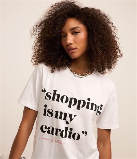 Camiseta Alongada em Algodão com Estampa Sex and the City Branco Renner