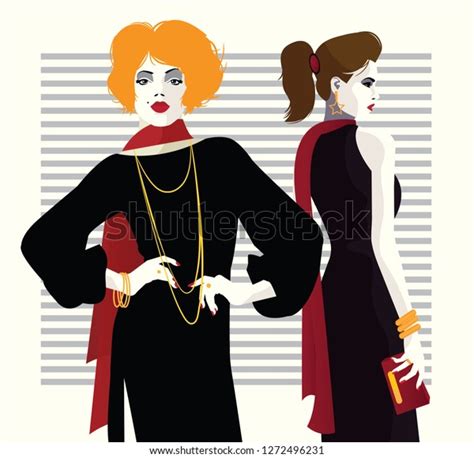 Fashion Woman Style Pop Art Stock Vector Royalty Free 1272496231