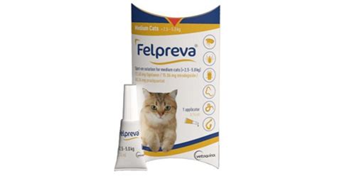 Felpreva For Cats 2 5 5kg 5 5 11lbs 2 Pack Cat Topical Allwormers