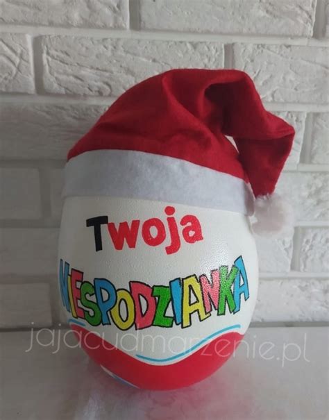 Jajko Kinder Niespodzianka XXL Mikołajki prezent 12878022107