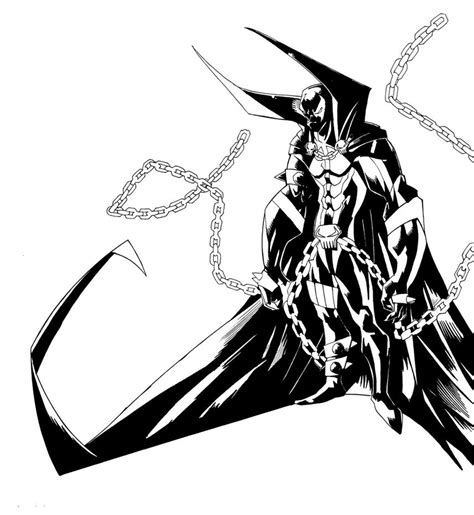 Spawn Black And White By Faezal On Deviantart