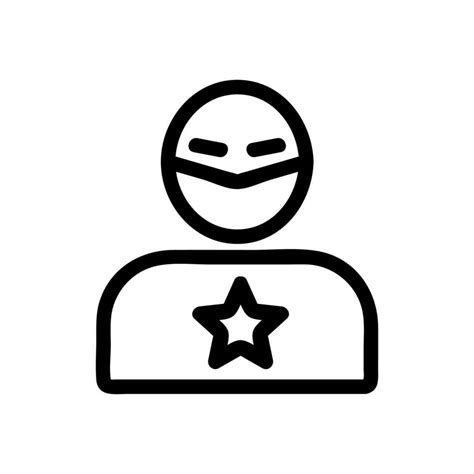 Super Hero Icon Vector Isolated Contour Symbol Illustration 18775152