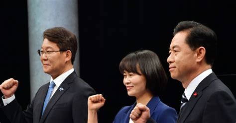 첫 Tv토론 나선 민주당 부산시장 보궐선거 경선 후보들