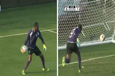 This Goalkeeper Threw The Ball Into His Own Teams Goal Its Fine