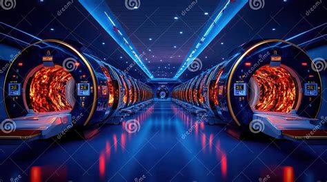 Cutting Edge Medical Imaging Magnetic Resonance Tomography In Radiology Stock Illustration