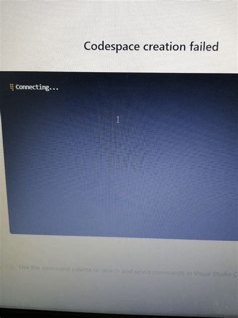 Codespace Creation Failed Rcs50