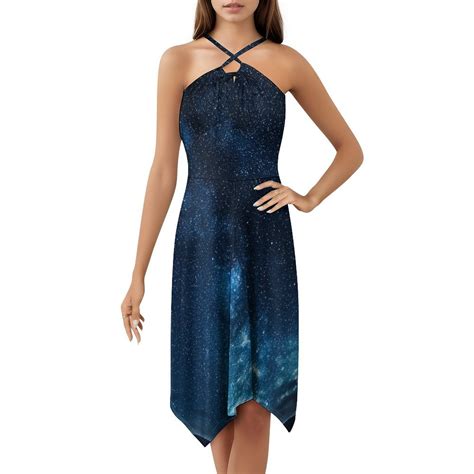 Starry Night Sky Dress Elegant Party Dresses Evening Dresses Women