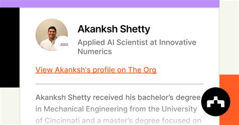 Akanksh Shetty Applied Ai Scientist At Innovative Numerics The Org
